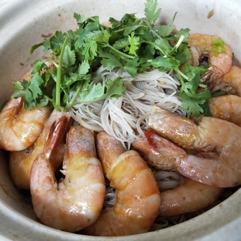 Claypot Prawns Tang Hoon @ $80 (Good For Up To 6 Pax), @ $100 (Good For ...